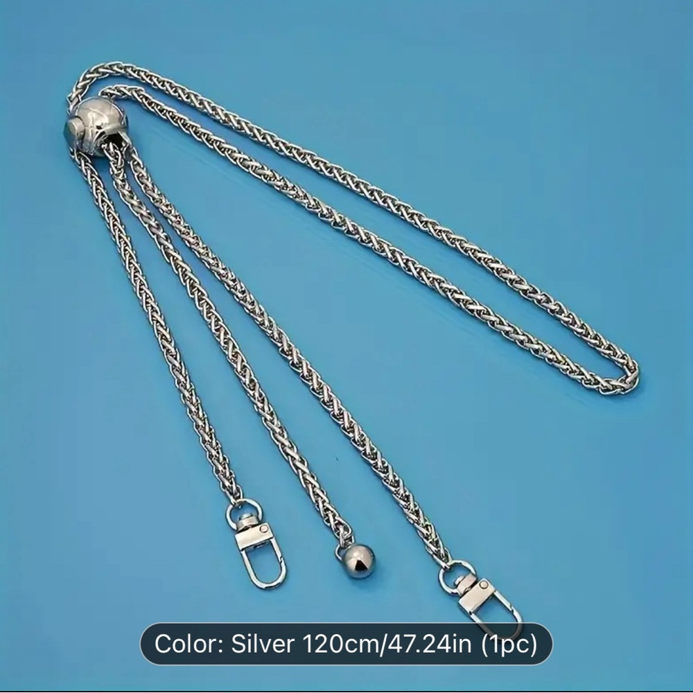 Silver Adjustable Chain With Sliding Ball - Gem